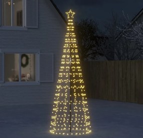vidaXL Vánoční stromek kužel s hroty 570 ch LED 300 cm [358105] Barva: Teplá bílá
