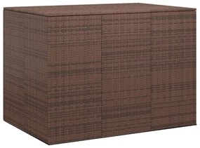 Petromila Zahradní úložný box PE ratan 145 x 100 x 103 cm hnědý