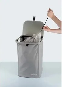 Spirella CLASSIC L koš na prádlo 50 L šedá / polyester / uzavíratelný