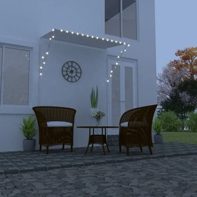 Zatahovací markýza s LED světlem 250x150 cm Dekorhome