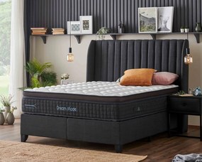 Čalouněná postel DREAM MODE - antracit 140 × 200 cm