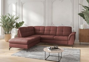 XXXLutz ROHOVÁ SEDAČKA, textil, kůže, červenohnědá Sit & More - Sedací soupravy - 00014401631Q