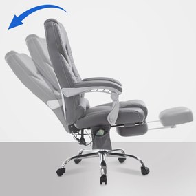 Kancelářská židle Pacific s masážní funkcí V2 – šedá