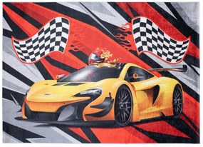 Dětský koberec s motivem závodního auta