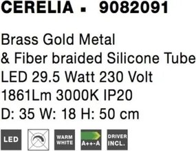 Nástěnné LED svítidlo NOVA LUCE CERELIA 29,5W 3000K 9082091
