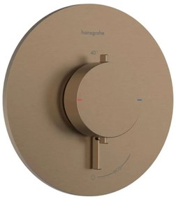 Hansgrohe Ecostat Comfort S - Sprchová baterie pod omítku, s termostatem, kartáčovaný bronz 33714140