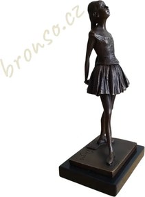 Malá tanečnice Degas – Bronzová soška – Tanečnice na mramorovém podstavci