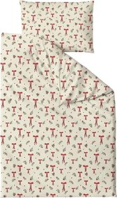 Polybavlněné povlečení HOLLY BOWS POLY barevné Rozměr povlečení: 70 x 90 cm | 140 x 220 cm