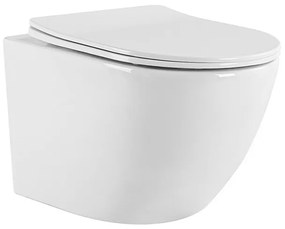 BPS-koupelny Závěsná WC mísa se SoftClose sedátkem HYD-4194, bílá