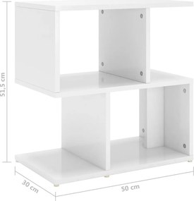 vidaXL Noční stolek 50 x 30 x 51,5 cm kompozitní dřevo [806378] Barva: Černá