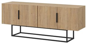 TV stolek v dekoru dubu v přírodní barvě 140x55 cm Titan – Marckeric