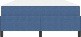 Rám postele s matrací Modrá 140 x 190 cm textil 3399123