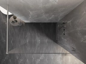 Mexen Lunar sprchová stěna pravá 140 x 200 cm, 8mm čiré sklo, chromová, 830-140-000-01-00-P