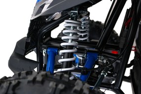 Ramiz Čtyřkolka na baterie E-STAR modrá 35 km/h + motor 1000W + nafukovací kola + nastavení sedadla