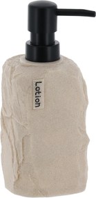 Dávkovač mýdla Paola, písková/s černými prvky, 400 ml