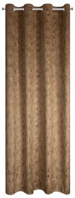 ZATEMŇOVACÍ ZÁVĚS NA KROUŽCÍCH KORNELIE 140X250 CM MEDOVÁ