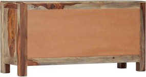 Příborník šedý 100 x 30 x 50 cm masivní akáciové dřevo 247751