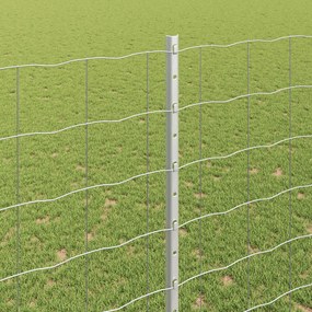 Euro plot s pilotem 10 x 1,6 m Pozinkovaná ocel Stříbrná 3336183