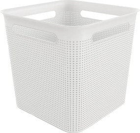 Rotho Úložný box s madly BRISEN 18l, 29x29x29cm, bílý
