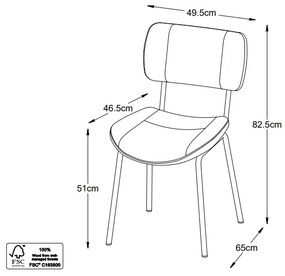 Designová židle Rashtin tmavě šedá