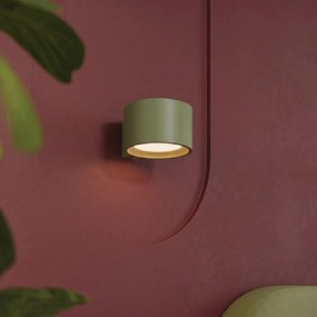 Sollux Lighting Nástěnné svítidlo MODO 1 olivově zelené GX53