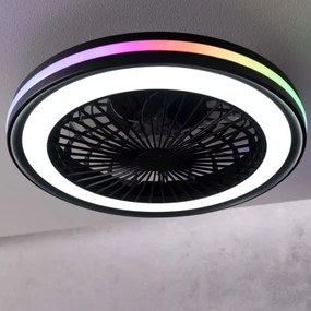 Brilliant G99280/06  Stmívatelné LED svítidlo PALMERO &amp; reverzní VENTILÁTOR + funkce LED