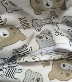 Mušelínové povlečení Teddy Bear TiaHome - Detský set 130x90cm + 65x45cm