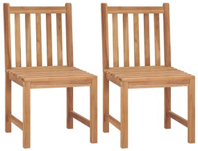 Zahradní židle 2 ks masivní teakové dřevo,  315611
