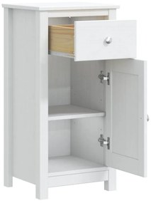 Koupelnová skříňka BERG bílá 40x34x80 cm masivní borové dřevo - Default Title