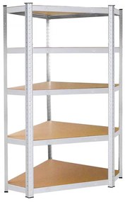 Rohový regál 180x90x40 cm, 5 polic SPRINGOS HA5214