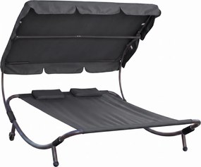 Relaxační lehátko pro 2 osoby Craftfield Bahama, černá
