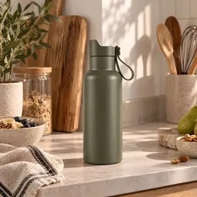 Vinga Balti zelená / Termoláhev / 500 ml / nerezová ocel / push víčko