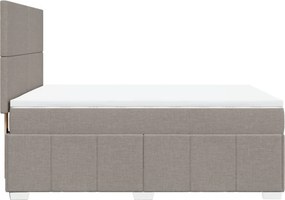 Box spring postel s matrací taupe 140x190 cm textil 3293960