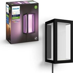 PH 17459/30/P7 HUE Impress VENKOVNÍ NÁSTĚNNÉ SVÍTIDLO RGBW 16W 1200lm 2000-6500K IP44, černá - PHILIPS HUE (915005842101)
