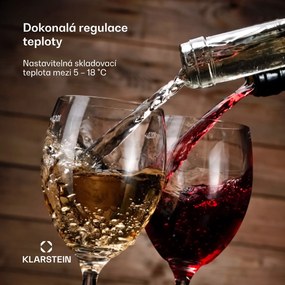 Klarstein Shiraz Premium Smart 18, vinotéka na 18 lahví