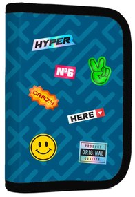 Oxybag Penál 1 p. 2 chlopně, prázdný OXY GO Stickers