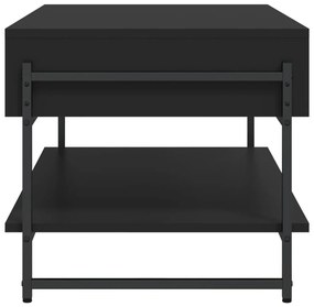 Konferenční stolek černý 90 x 50 x 45 cm kompozitní dřevo - Default Title