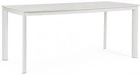 BIZZOTTO Zahradní jídelní stůl ALCORA 180x90 cm bílý