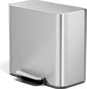 SIMPLEHUMAN Pedálový odpadkový koš DUAL MINI / Tříděný odpad / 15 l /