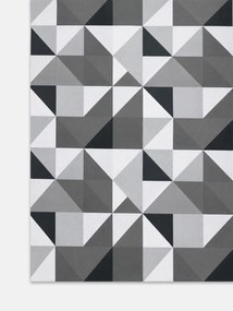Sinsay - Bavlněné povlečení s geometrickým vzorem - černá