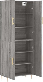 Skříň highboard šedá sonoma 69,5 x 34 x 180 cm kompozitní dřevo 3195673
