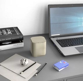 Gedy Sapho, SEVENTY stolní odpadkový koš výklopný, plast ABS, béžový