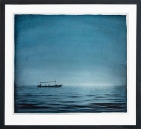 Modrý horizont pigmentový tisk 2/10 - 45 x 45 cm / s rámem