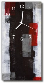 Skleněné hodiny vertikální Umění abstrakce barevné nástěnné malby