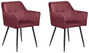Set 2 ks jídelních židlí Jasminka (červená). 1080533