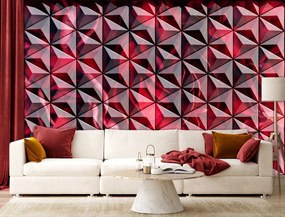 Gario Fototapeta Červená geometrie Materiál: Vliesová, Rozměry: 200 x 140 cm
