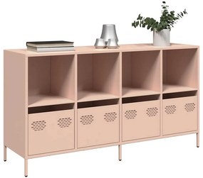 Příborník růžový 135 x 39 x 73,5 cm ocel válcovaná za studena 3307162