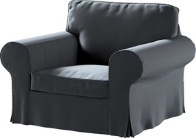 Potah na křeslo IKEA Ektorp barva šedá látka sametová