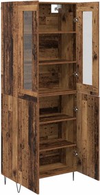 Vysoký bufet Staré dřevo 69,5 x 34 x 90 cm Kompozitní dřevo 3402692
