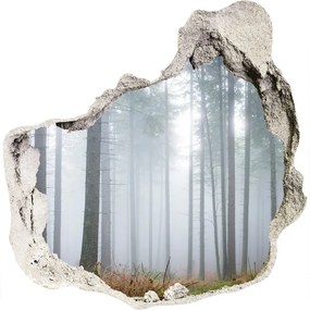 Wallmuralia Nálepka fototapeta 3D výhled Mlha v lese 75x75 cm
